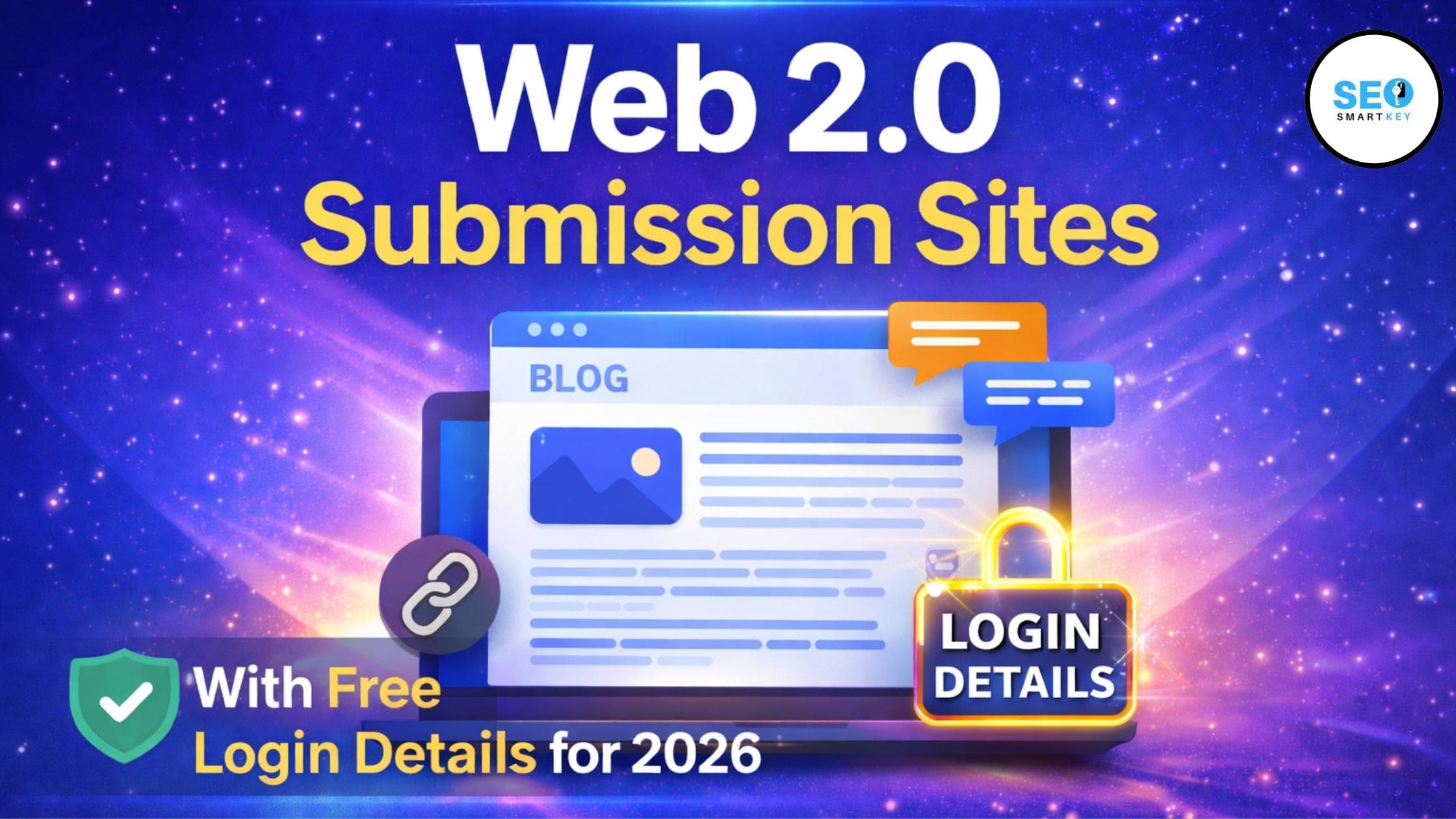 50+ Web 2.0 Submission Sites List with Login Details (2026)